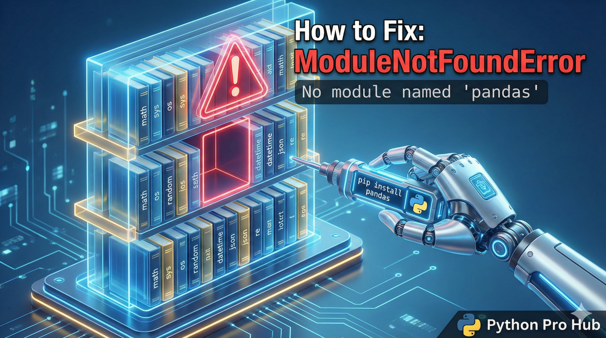 How to Fix: ModuleNotFoundError: No module named 'pandas' - Python Pro Hub